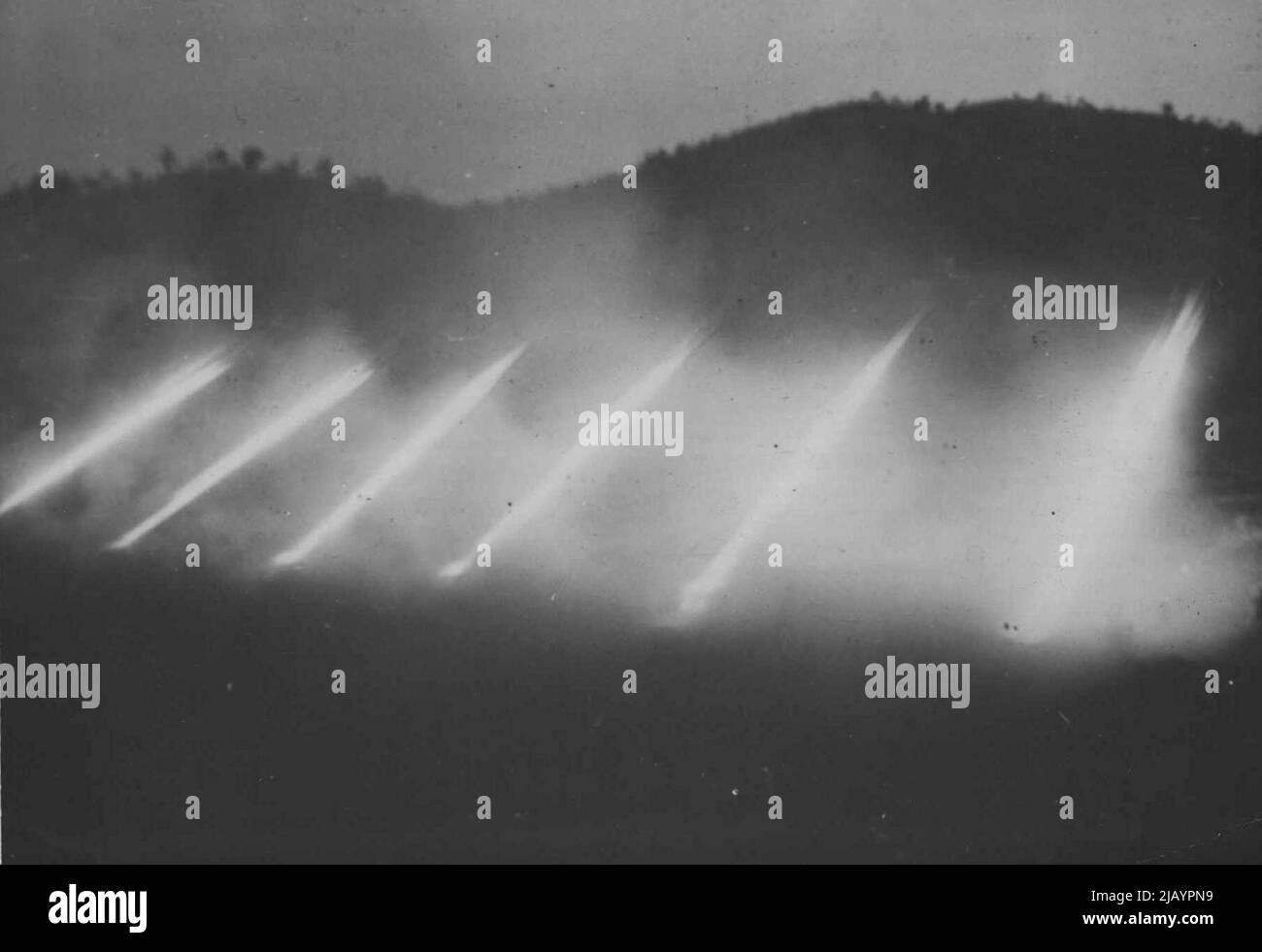 4 5 inch beach barrage rocket hi-res stock photography and images - Alamy