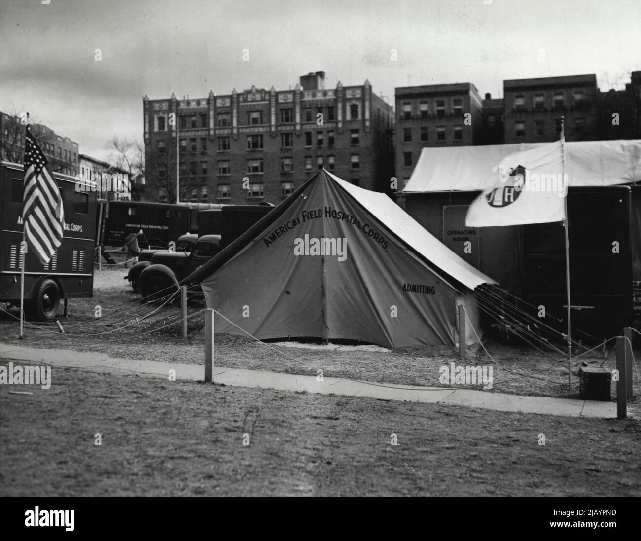Field Hospital To Be Sent To England -- The admission tent and ...