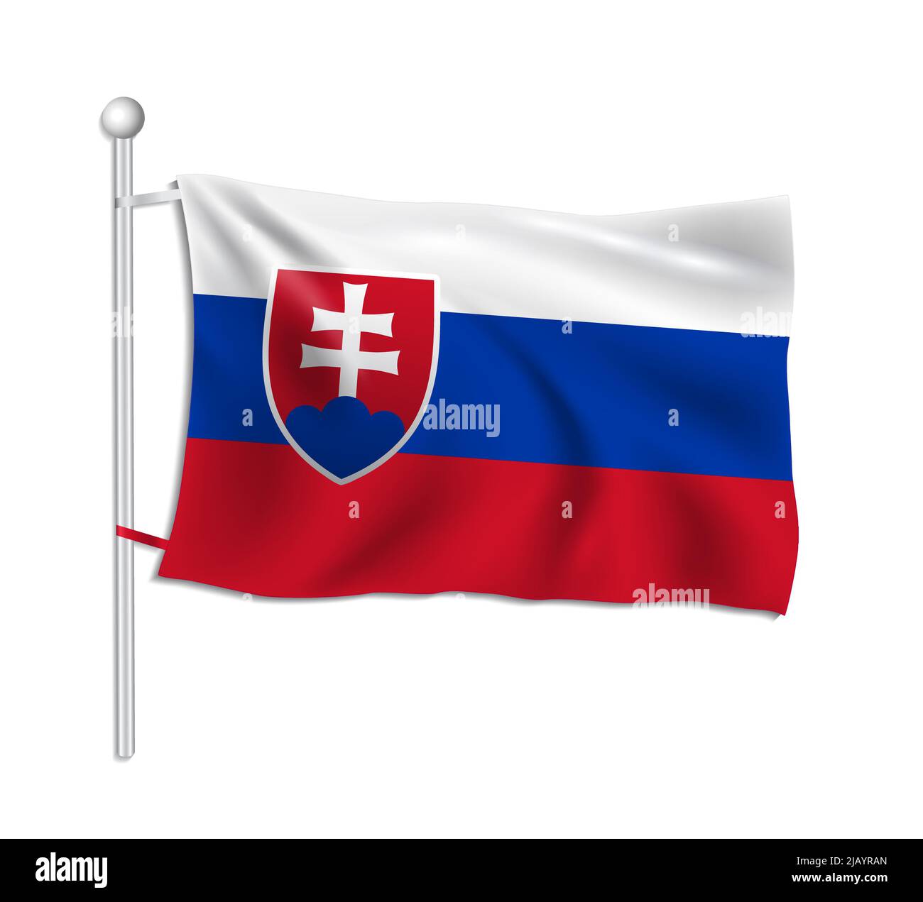 3d flagpole hi-res stock photography and images - Alamy