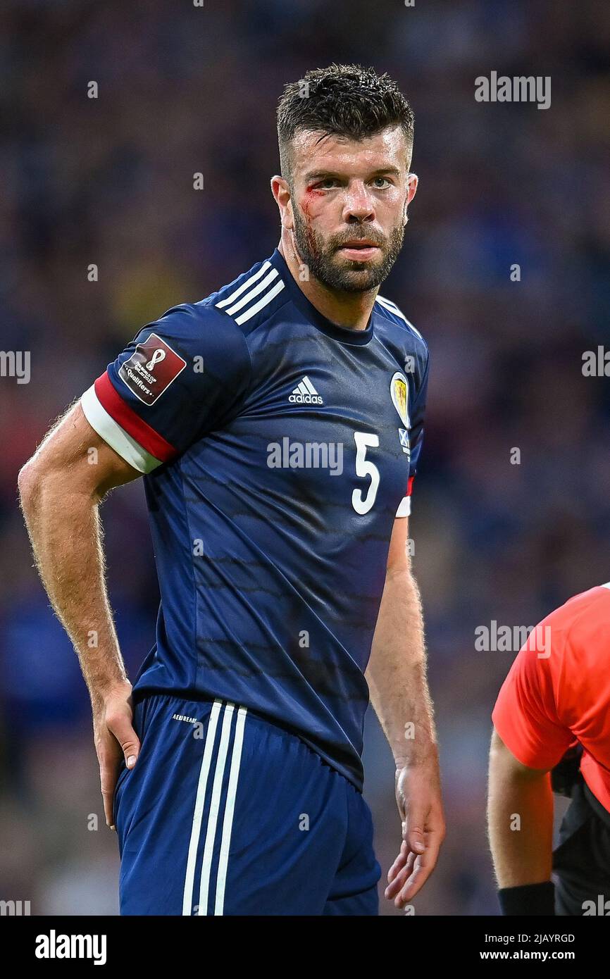 Scotland’s Grant Hanley during the FIFA World Cup 2022 Qualifier play ...