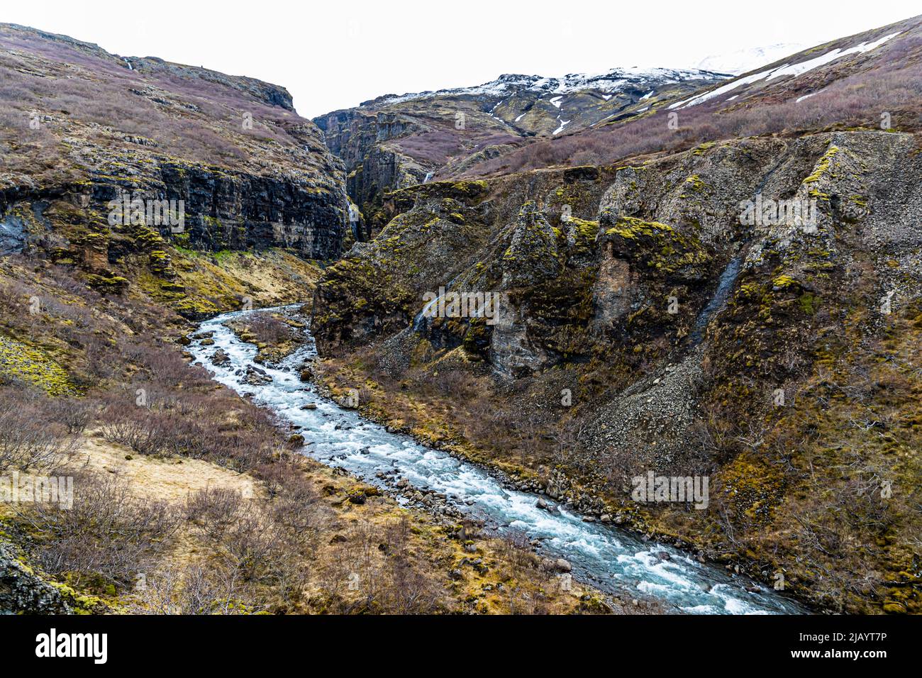 Glymur Waterfall in Iceland Stock Photo - Alamy