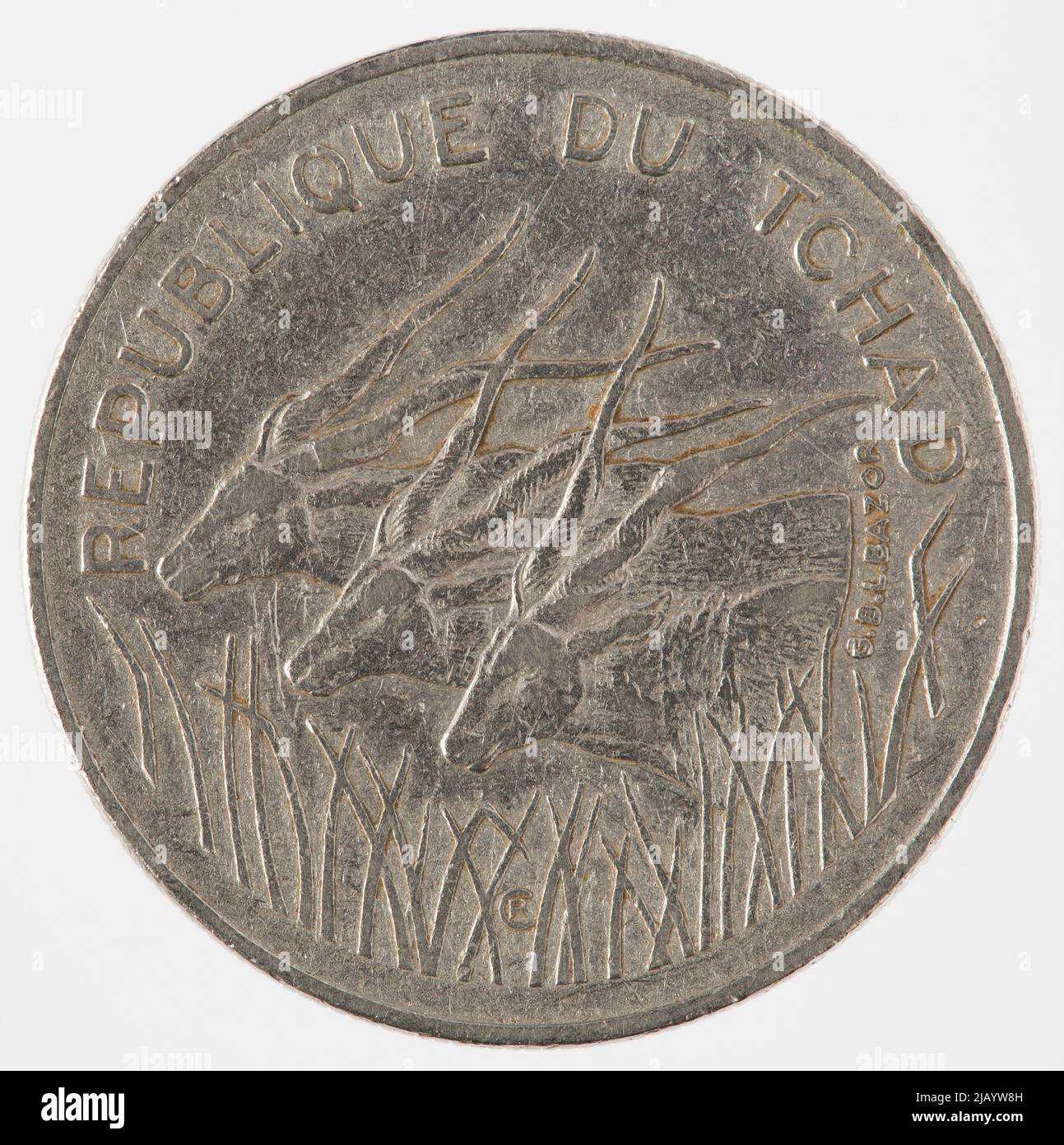 Chad (Republic), 100 Franks, 1984 Currency of Paris, Bazor, Lucien ...