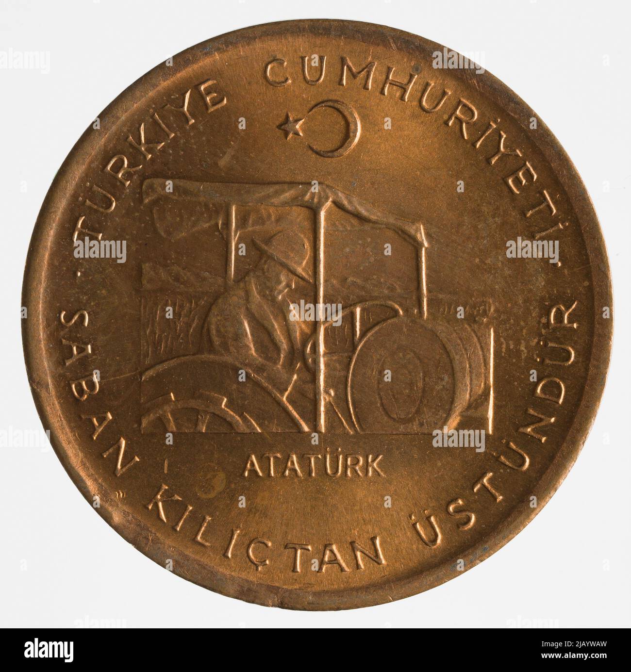 Turkey (Republic), 10 cents, 1974 Mint of Istanbu Stock Photo - Alamy