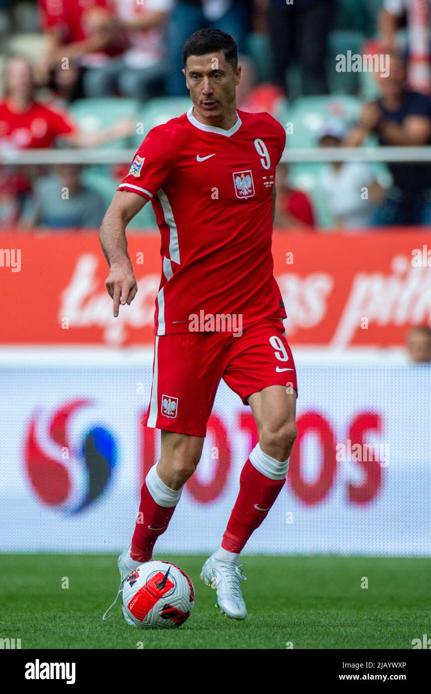 Robert Lewandowski of Poland during the UEFA Nations League, League A ...