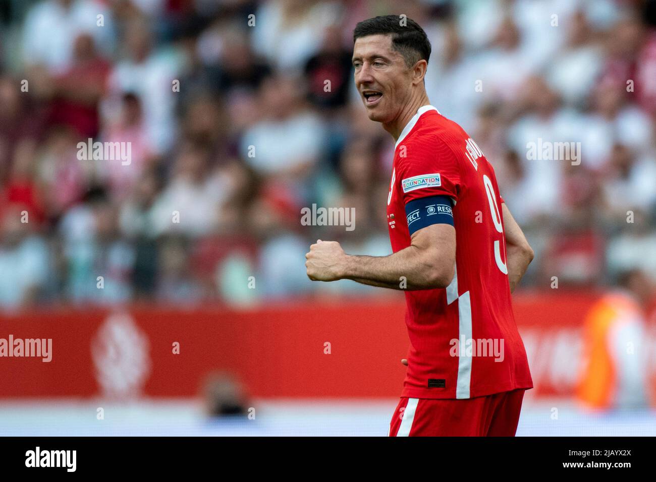 Robert Lewandowski of Poland during the UEFA Nations League, League A ...
