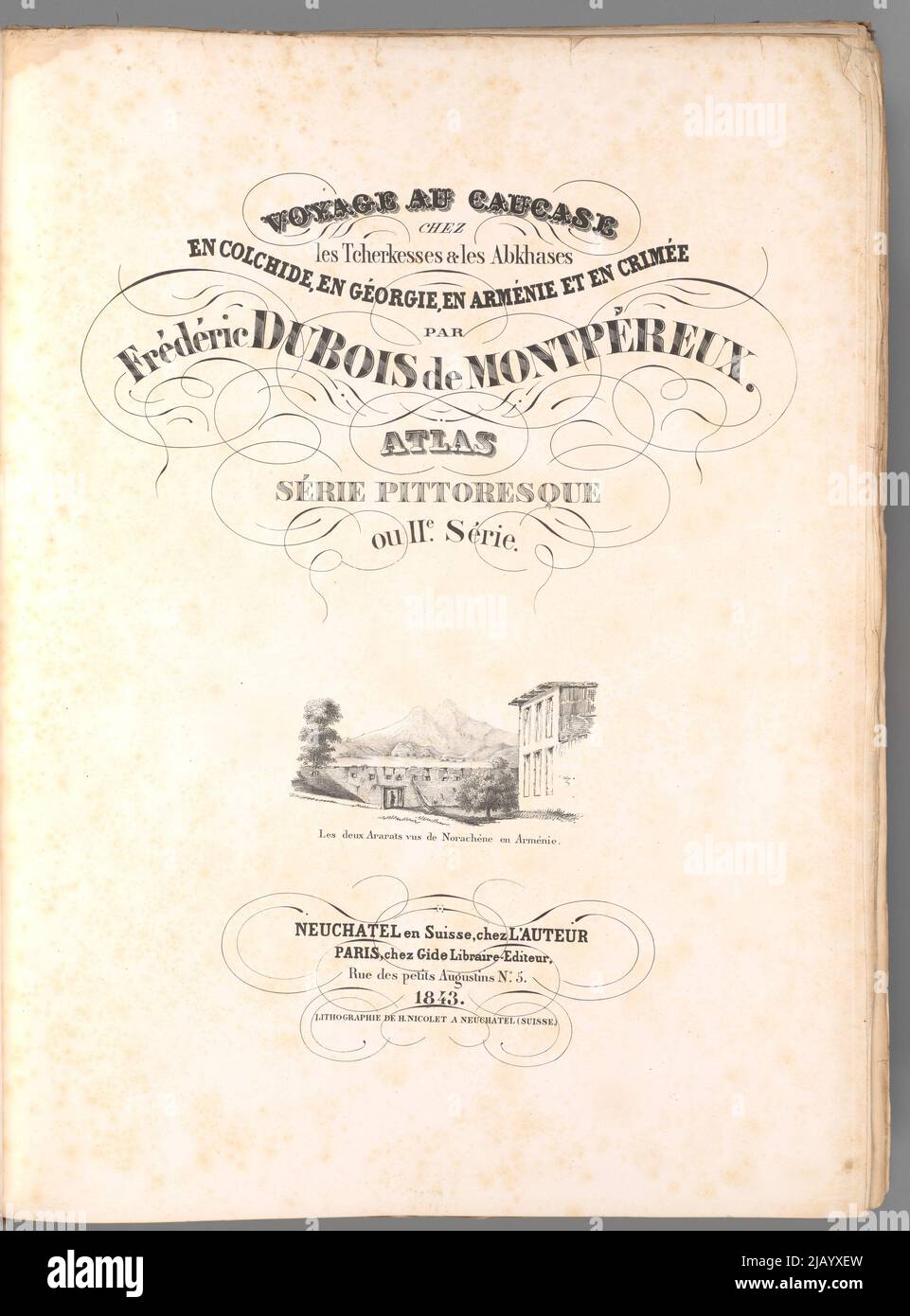 Bliżej Kultury Dubois de Montpéreux, Frédéric (1798 1850), Unknown, lithography of H. Nicolet ...