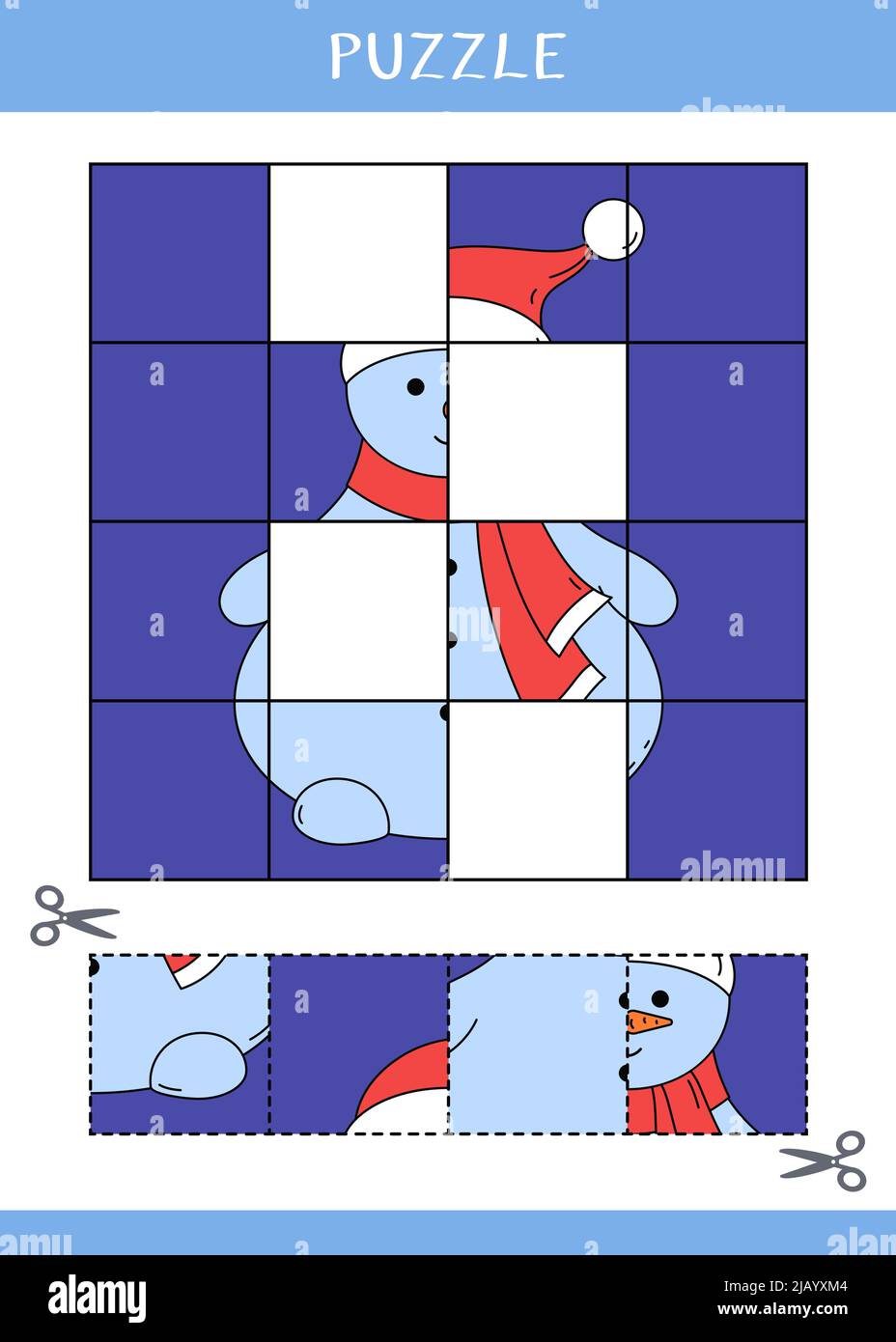 Puzzle for kids. Find the missing parts of the picture Stock Photo - Alamy