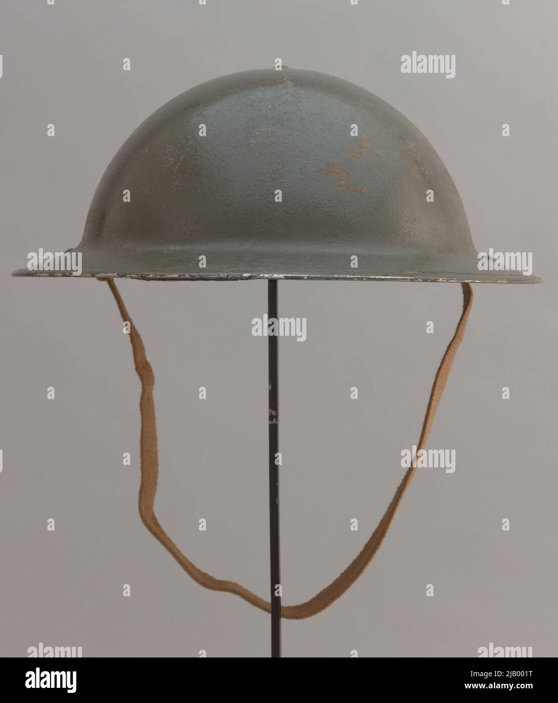 Steel British helmet MK II Factory product Stock Photo - Alamy