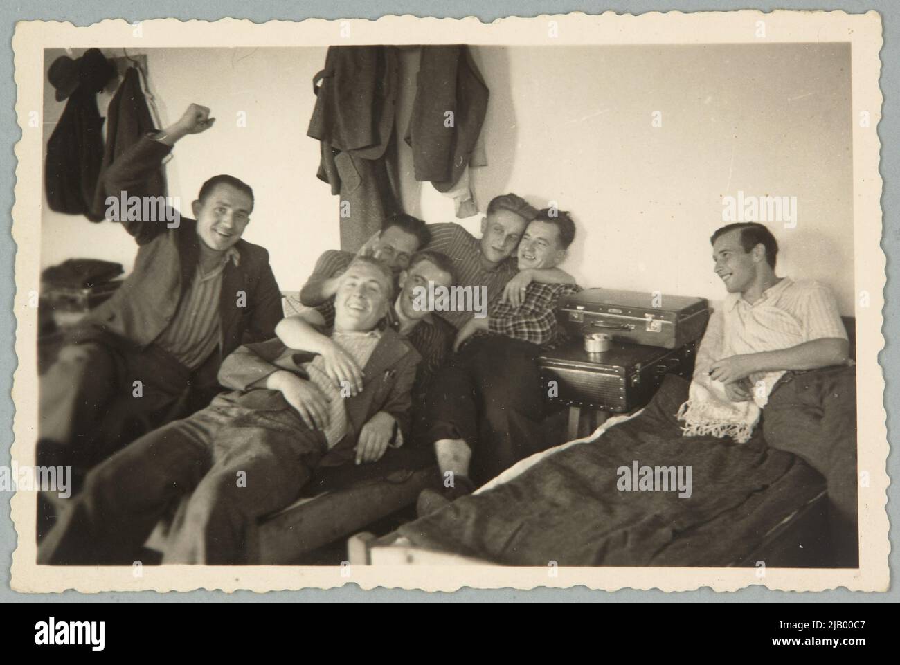 Men in the barracks unknown Stock Photo - Alamy