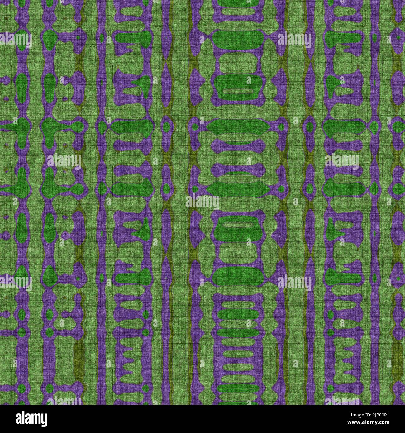 Retro 1960 style green printed pattern in seamless repeat. Vintage mid ...