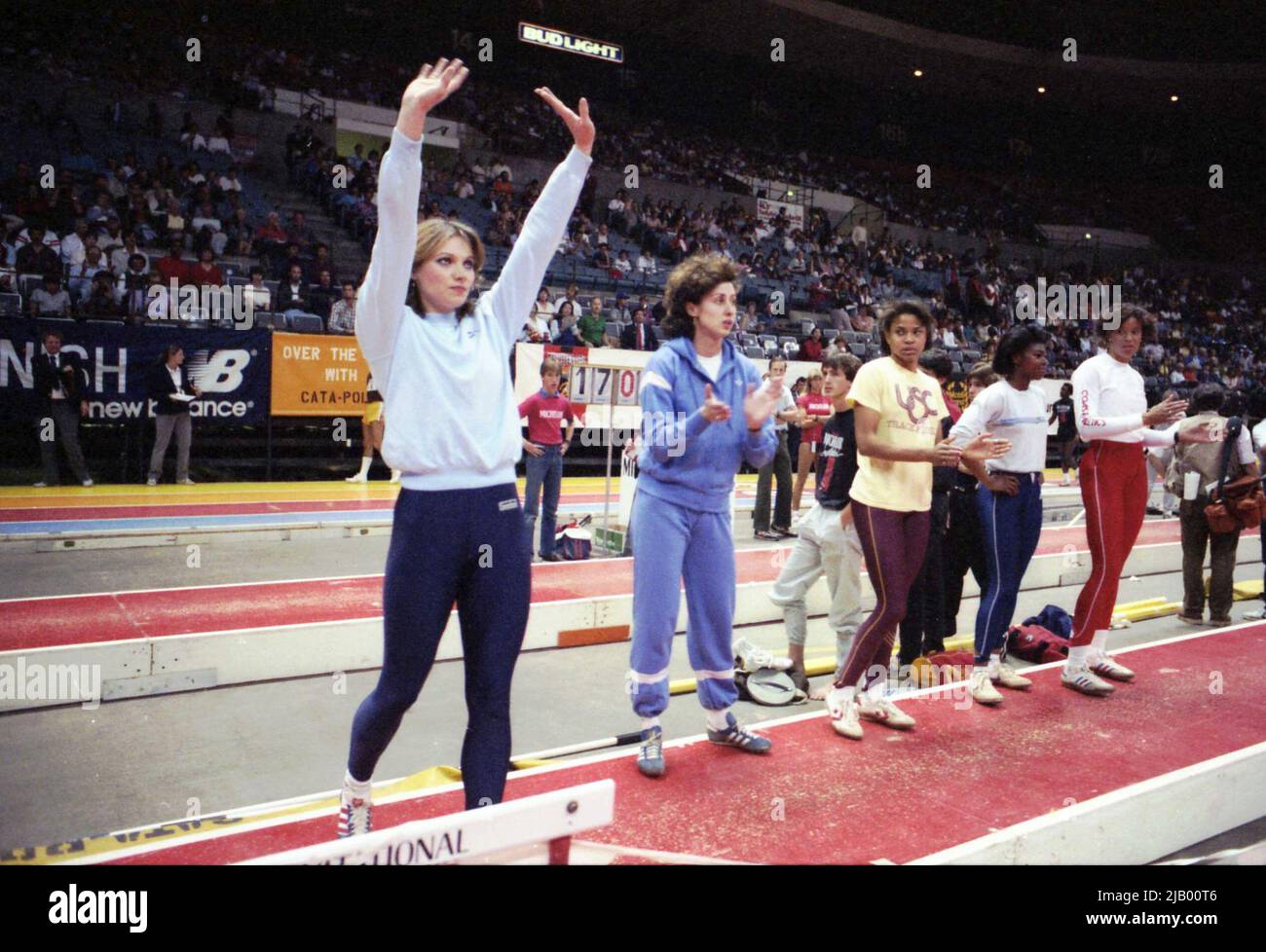 The 1984 Olympics, Los Angeles, CA, USA, 1984. Romanian long jumper ...