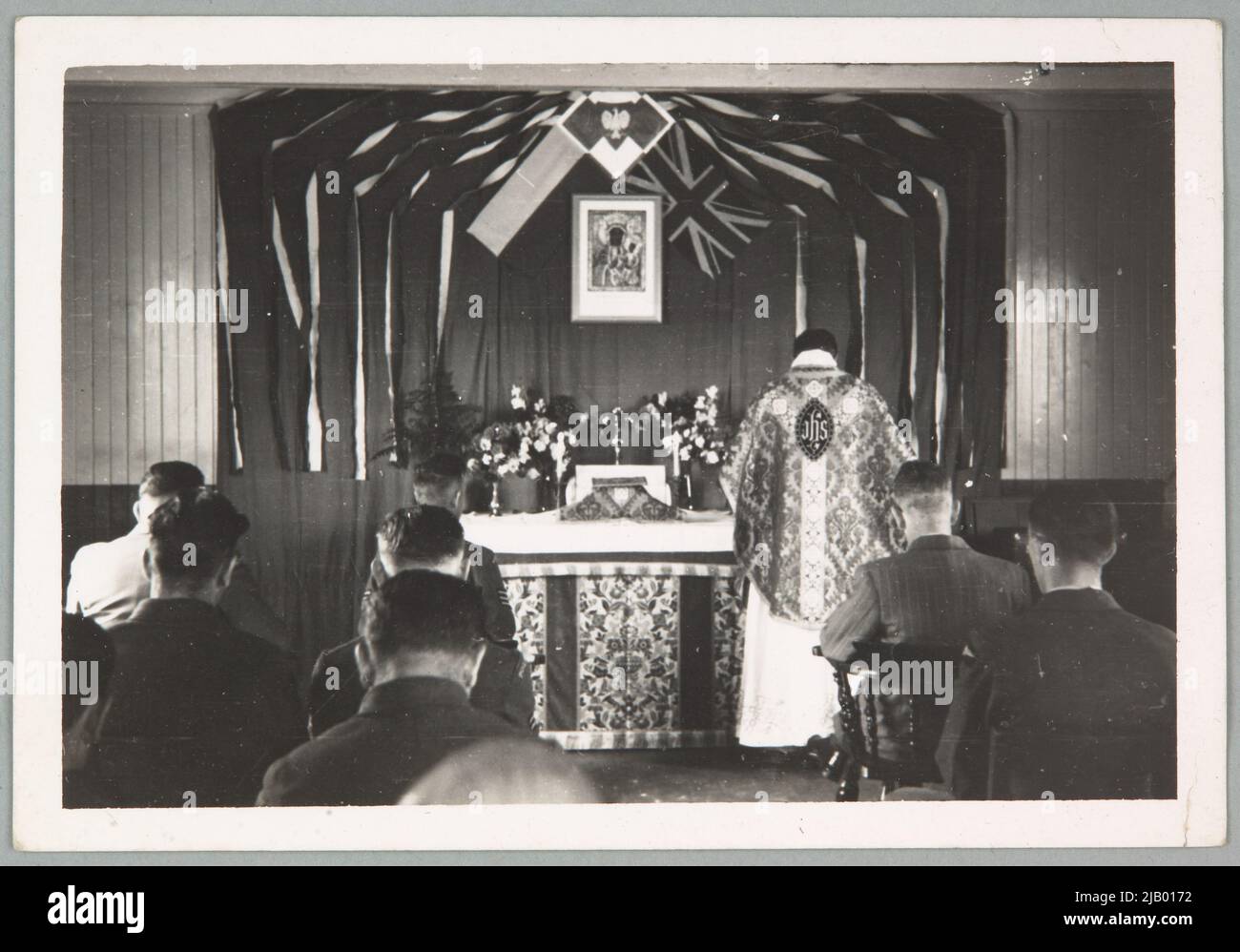 Bishop Józef Gawlina celebrating the Holy Mass at RAF Station in ...