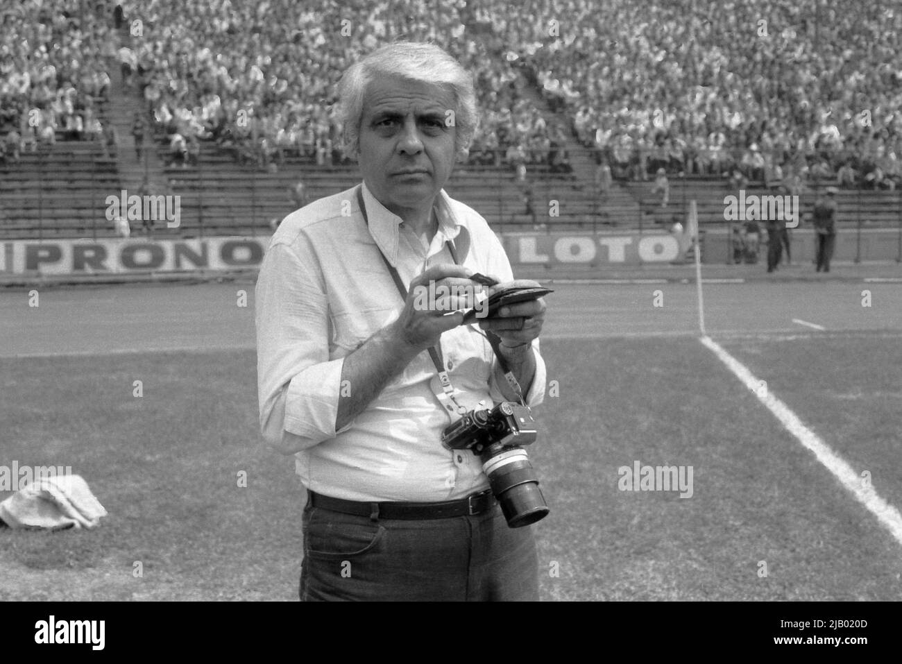 Romanian sport photo-reporter Ion Mihaica, approx. 1974 Stock Photo - Alamy
