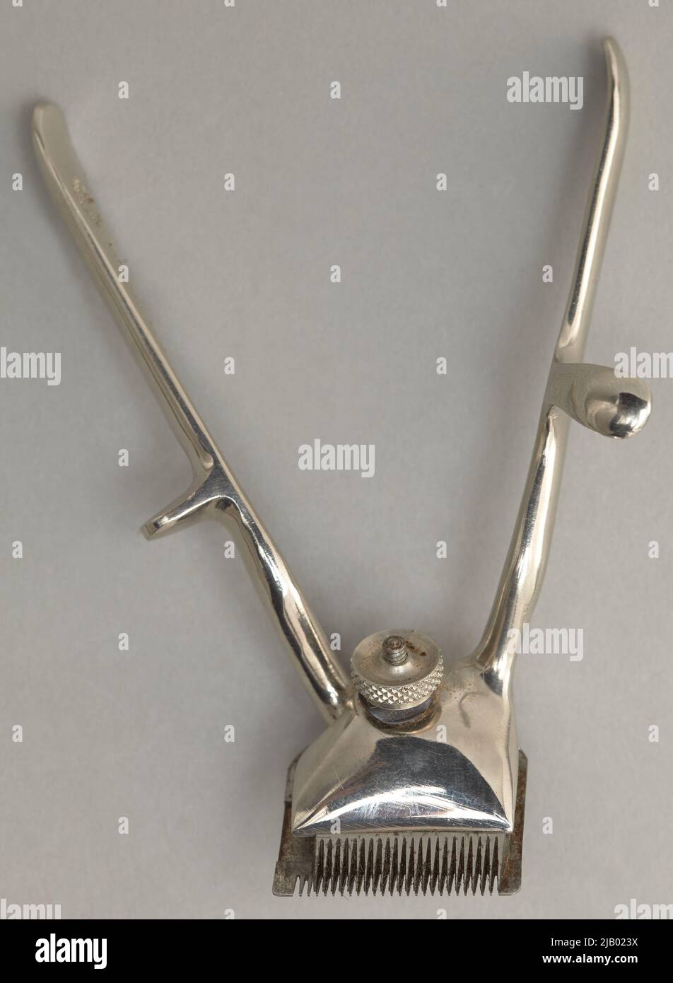 Hair cutting machine from World War I Factory product Stock Photo - Alamy