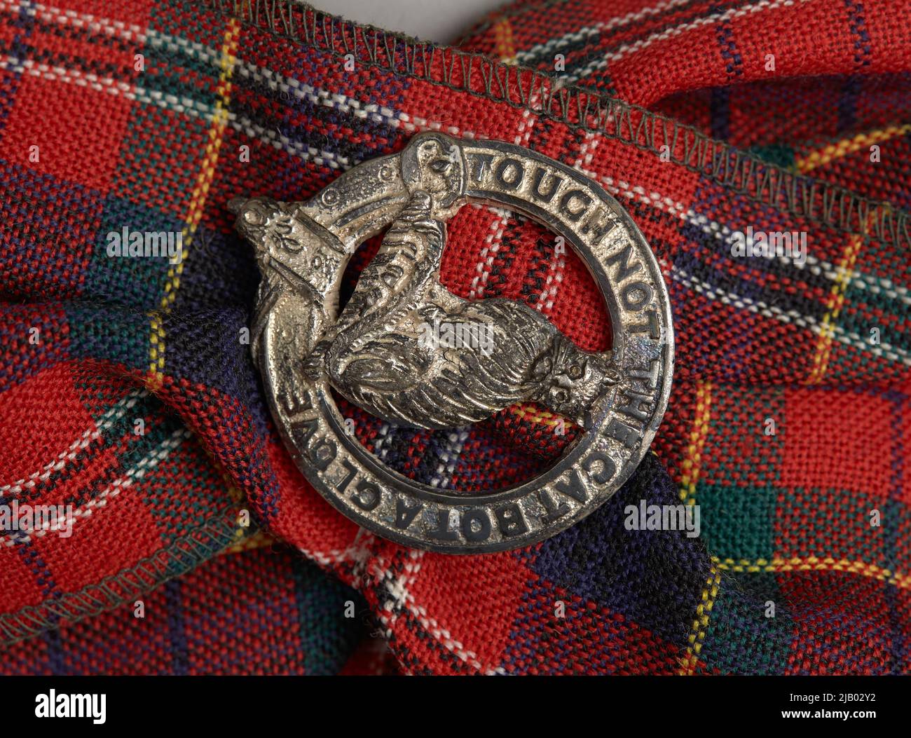 MacPherson Scottish clan sash unknown label Stock Photo - Alamy