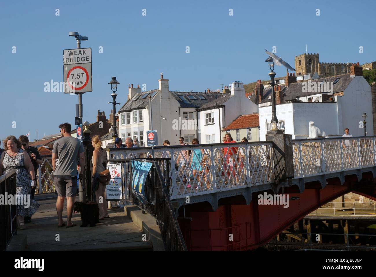 Whitby Swing Bridge, Over the River Esk, North Yorkshire, England Stock ...