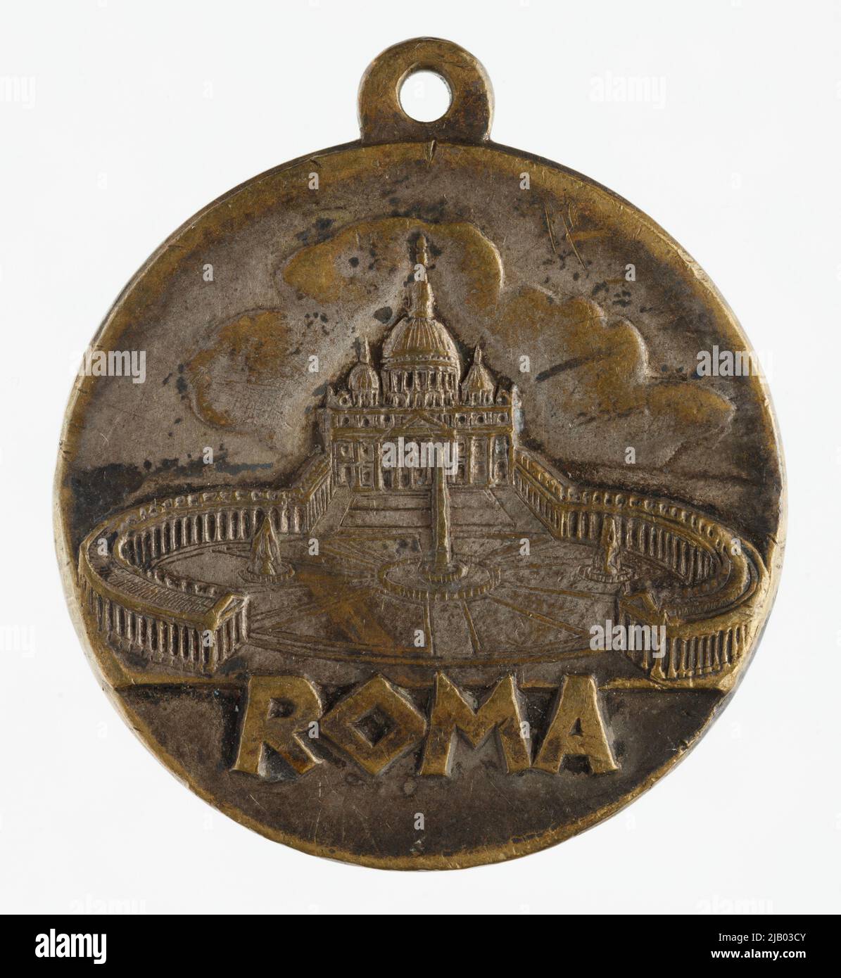 Medal: Rome, Basilica of St. Piotr Stock Photo - Alamy