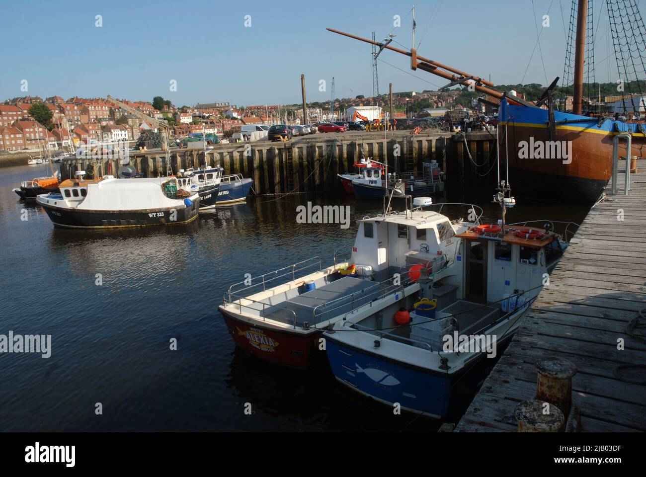 Waterfront of Whitby, North Yorkshire, England, UK Stock Photo - Alamy