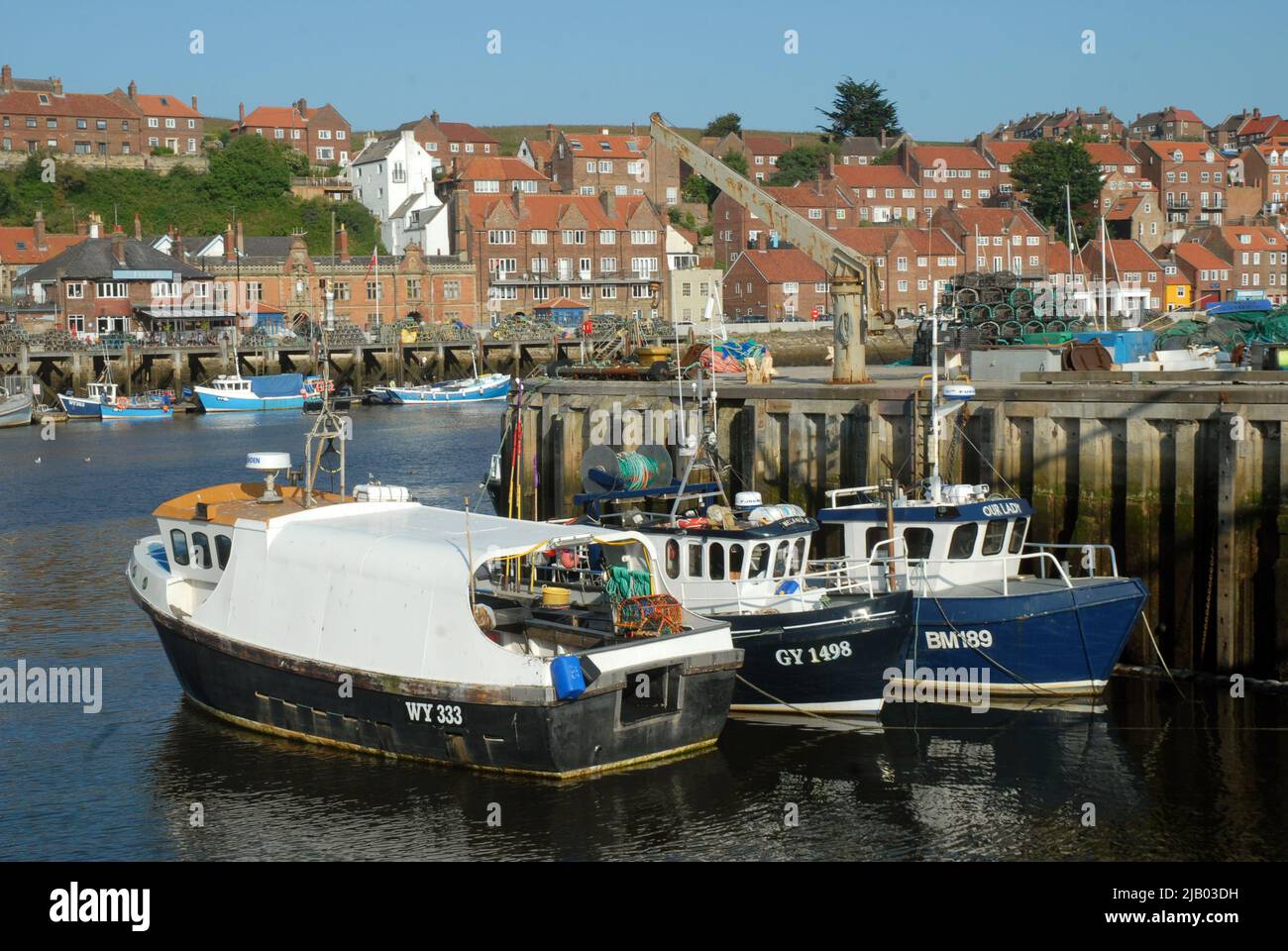 Waterfront of Whitby, North Yorkshire, England, UK Stock Photo - Alamy