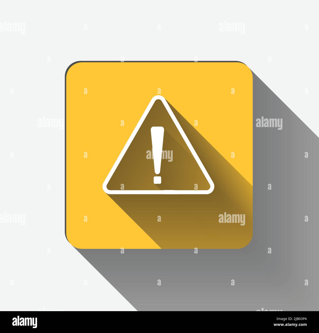 Exclamation mark symbol,Yellow Warning Dangerous icon on white ...