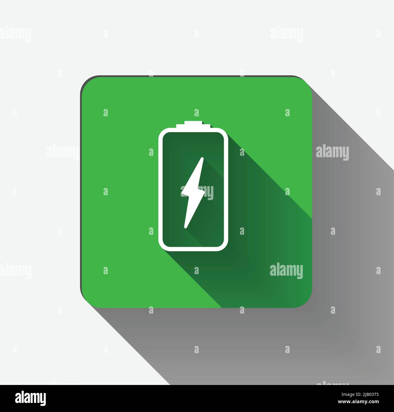 Battery charger black icon on white background,Vector illustration ...