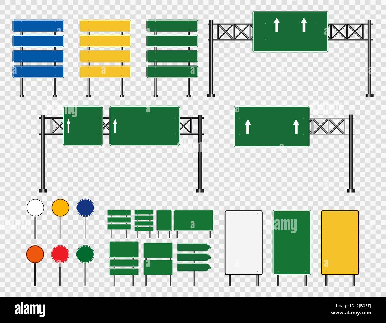 Traffic signs on pole Stock Vector Images - Alamy