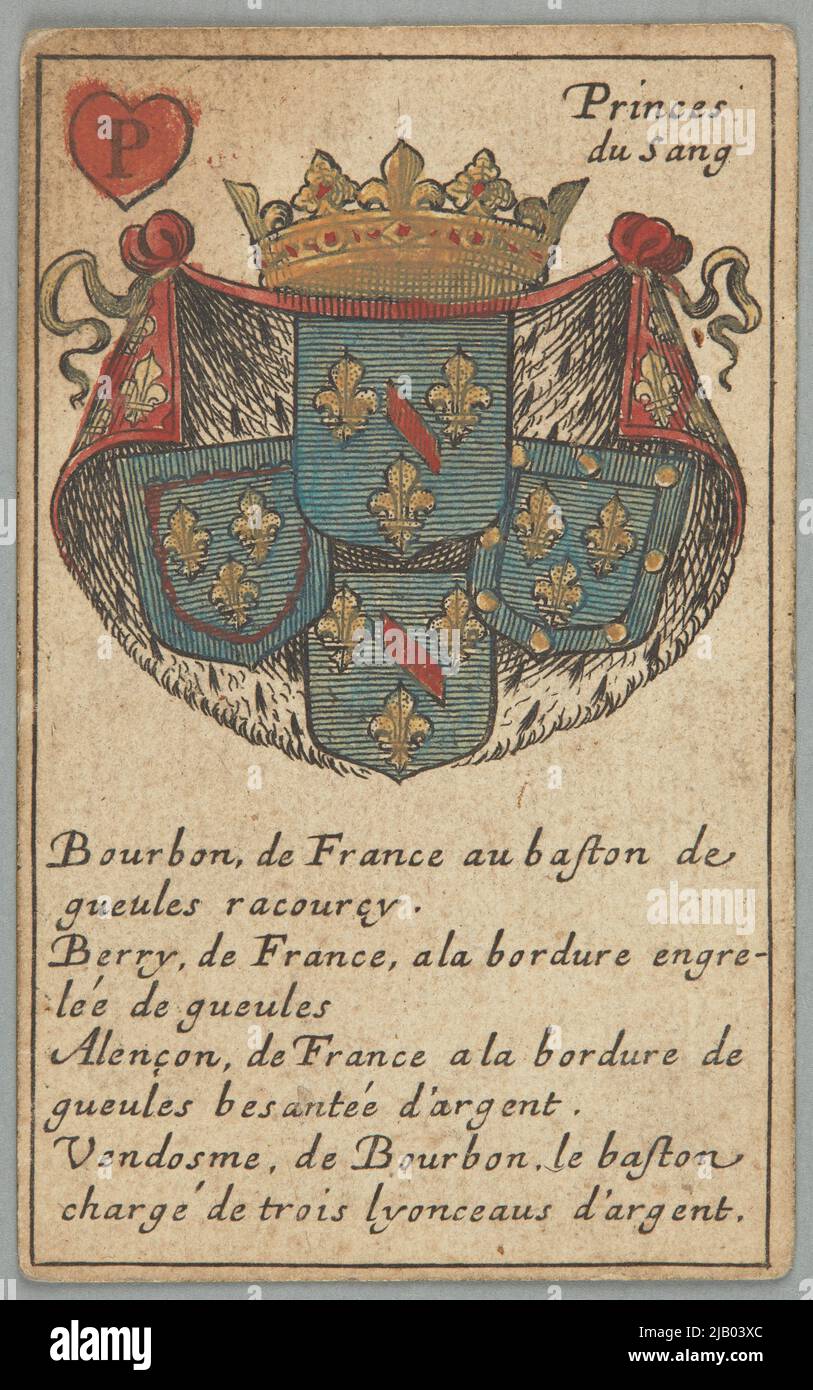 P Princes du Sang (blood princes), in: Cards for educational, heraldic ...