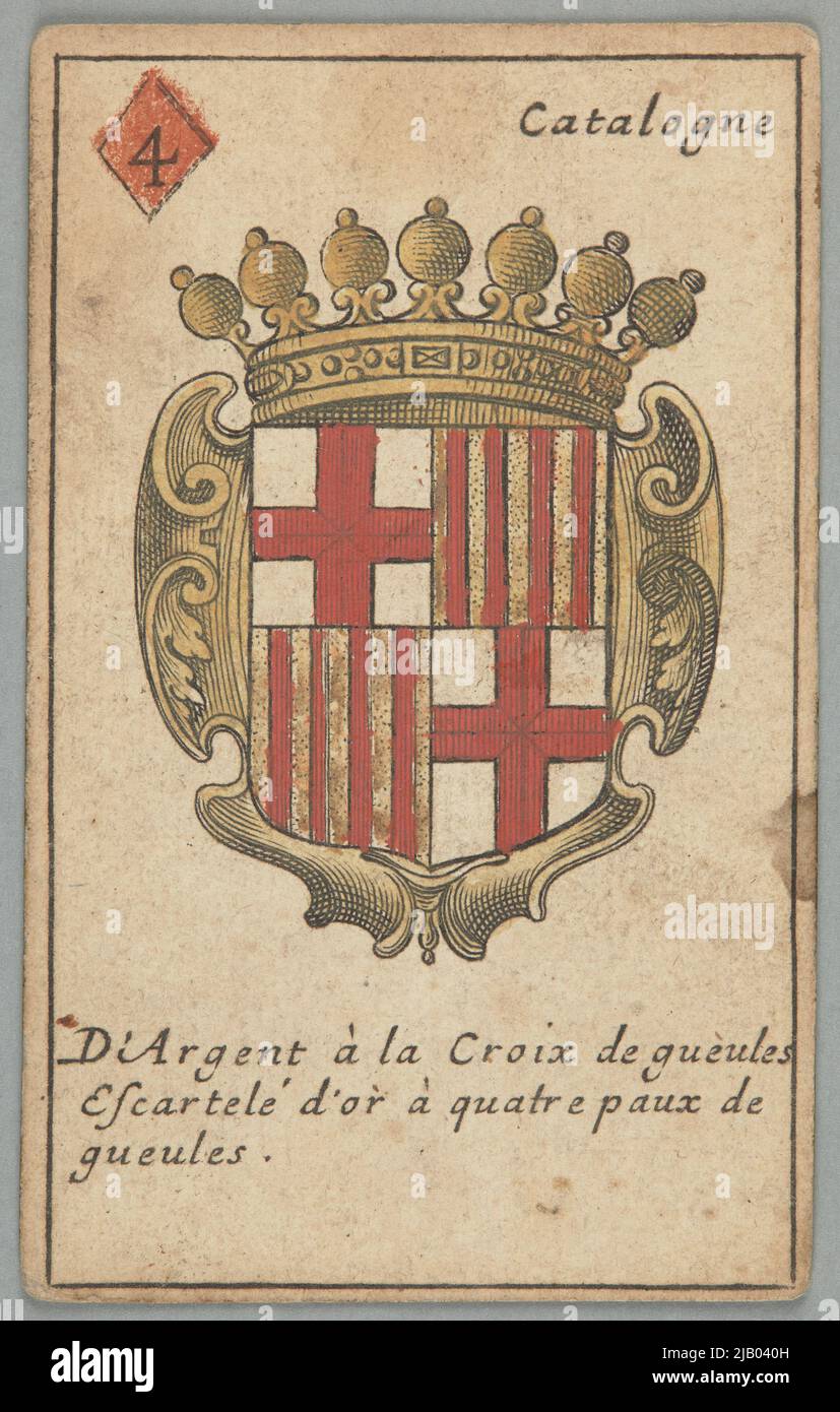 4 Catalne (Catalonia), in: Cards for educational, heraldic. unknown ...