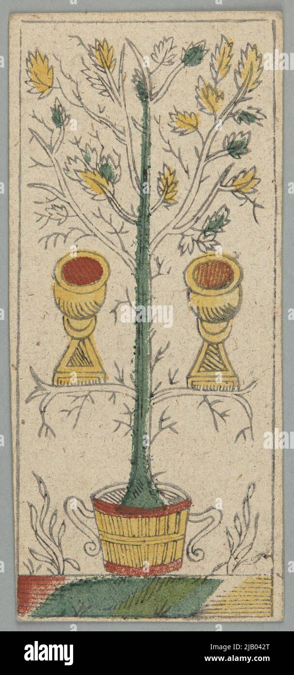 Two goblets, in: waist of cards for whist. National Card Factory J.C ...