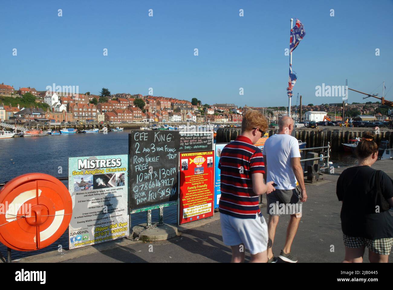 Waterfront of Whitby, North Yorkshire, England, UK Stock Photo - Alamy