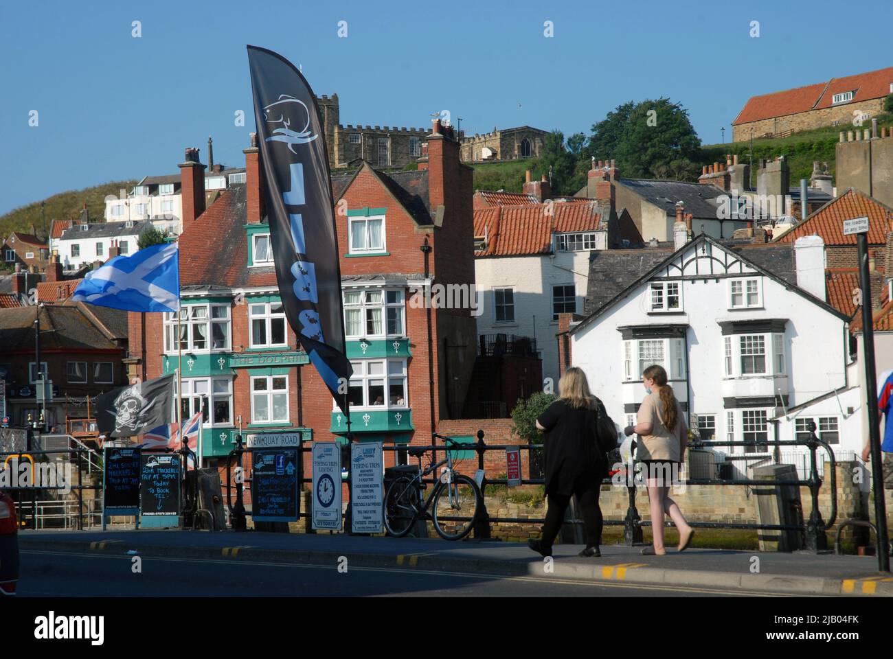 Waterfront of Whitby, North Yorkshire, England, UK Stock Photo - Alamy