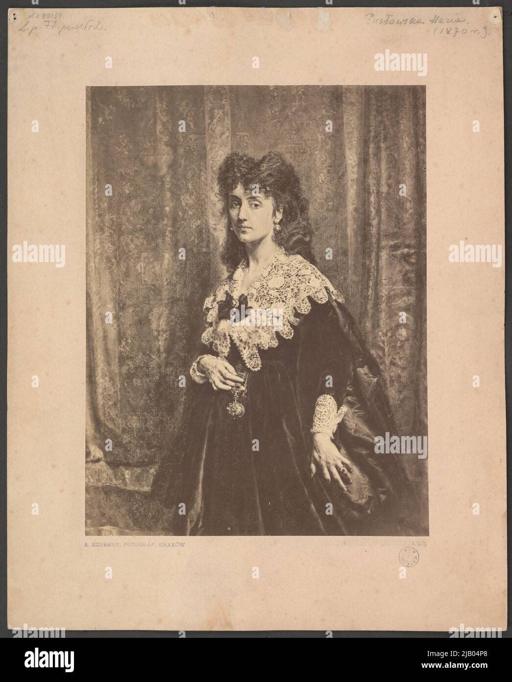 Photograph of Jan Matejko's Painting Portrait of Maria Pusłowska ...