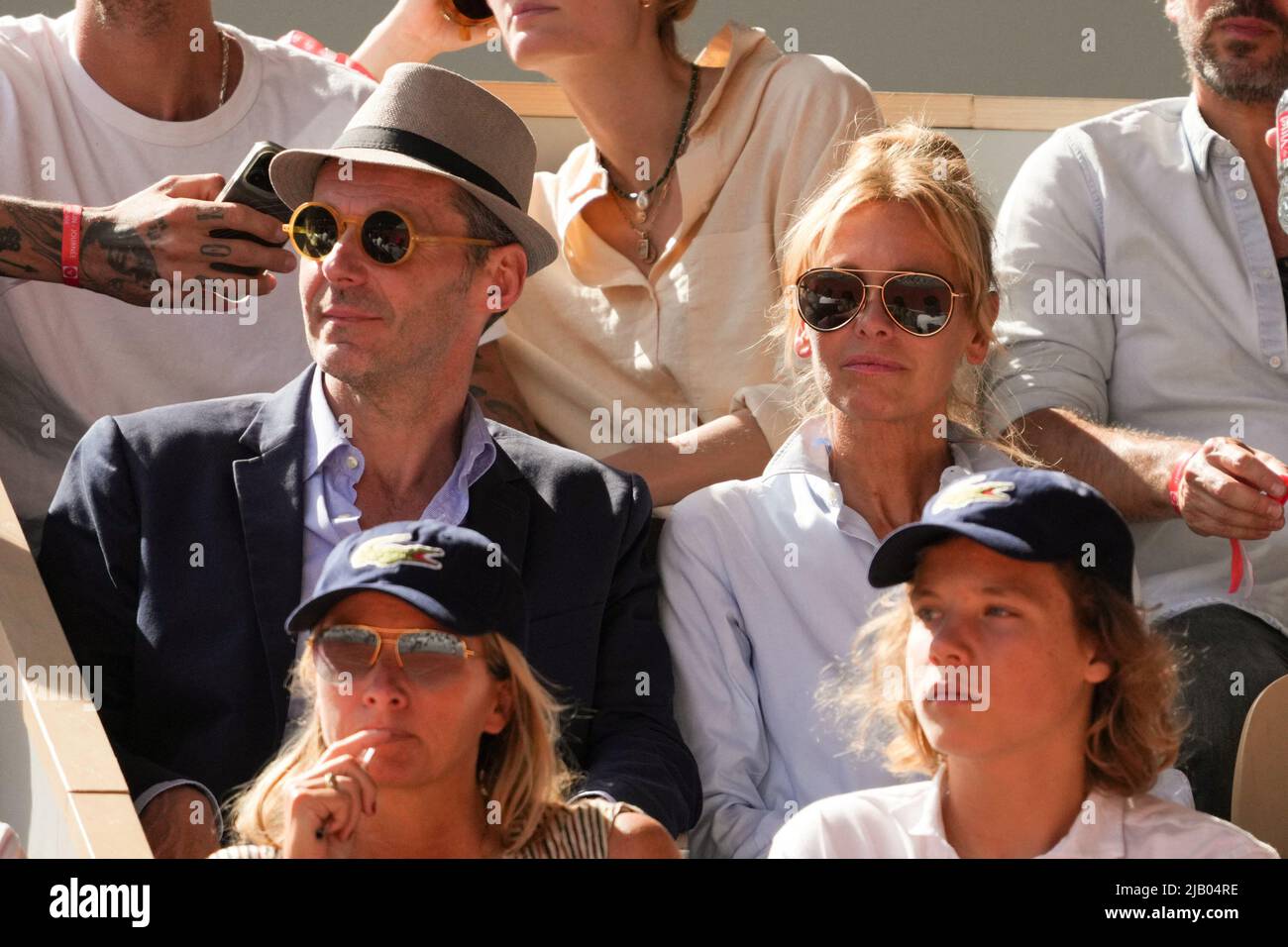 Dawn McDaniel in the stands during French Open Roland Garros 2022 on ...