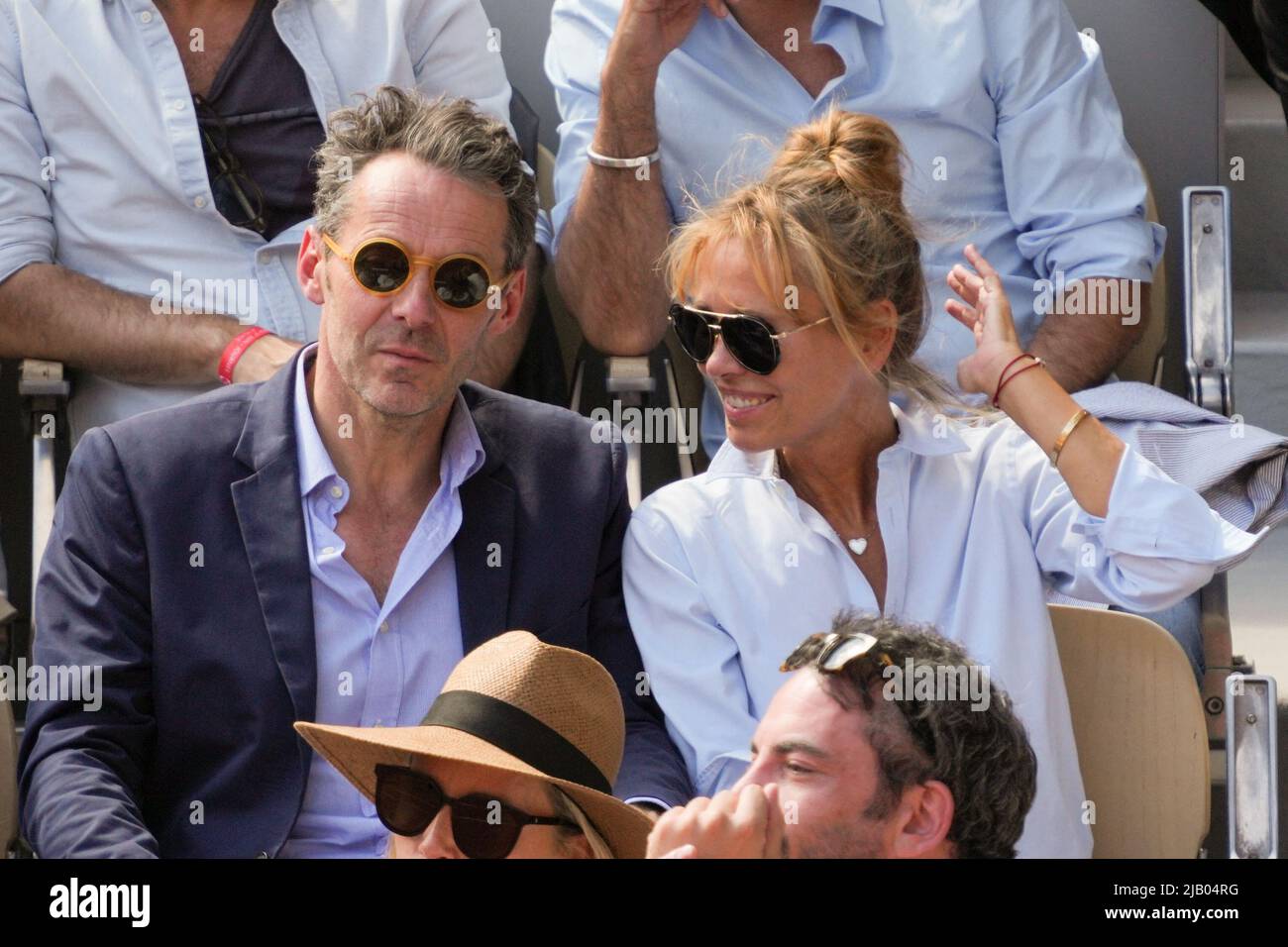 Dawn McDaniel in the stands during French Open Roland Garros 2022 on ...