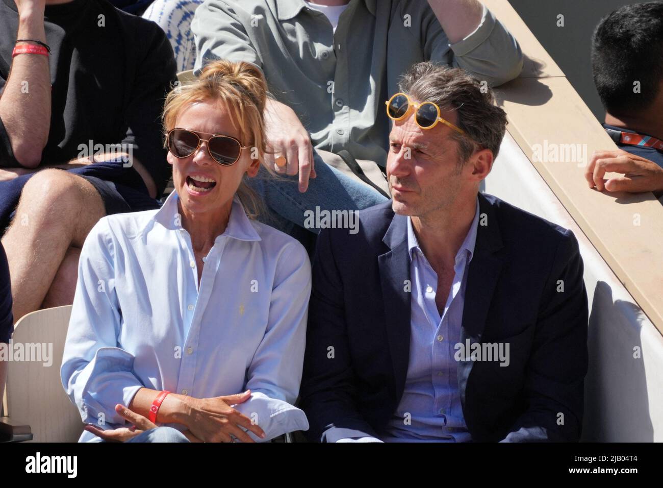 Dawn McDaniel in the stands during French Open Roland Garros 2022 on ...