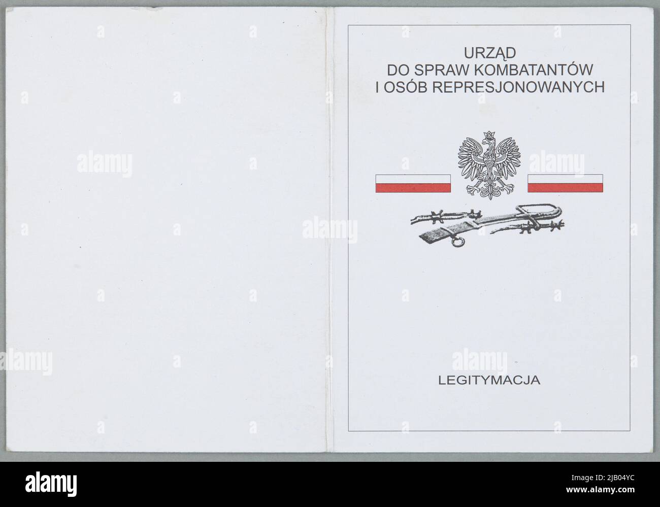 ID card No. 9823/09 Medal Pro Memoria unknown label Stock Photo - Alamy