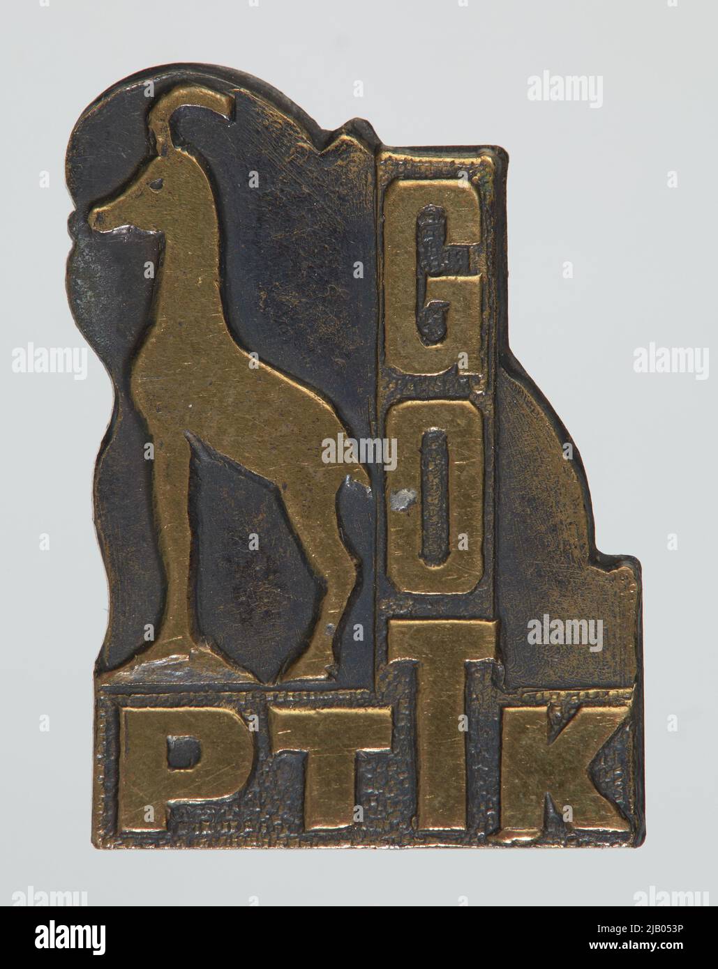 PTTK Mountain Tourist Badge Little Golden unknown label Stock Photo - Alamy