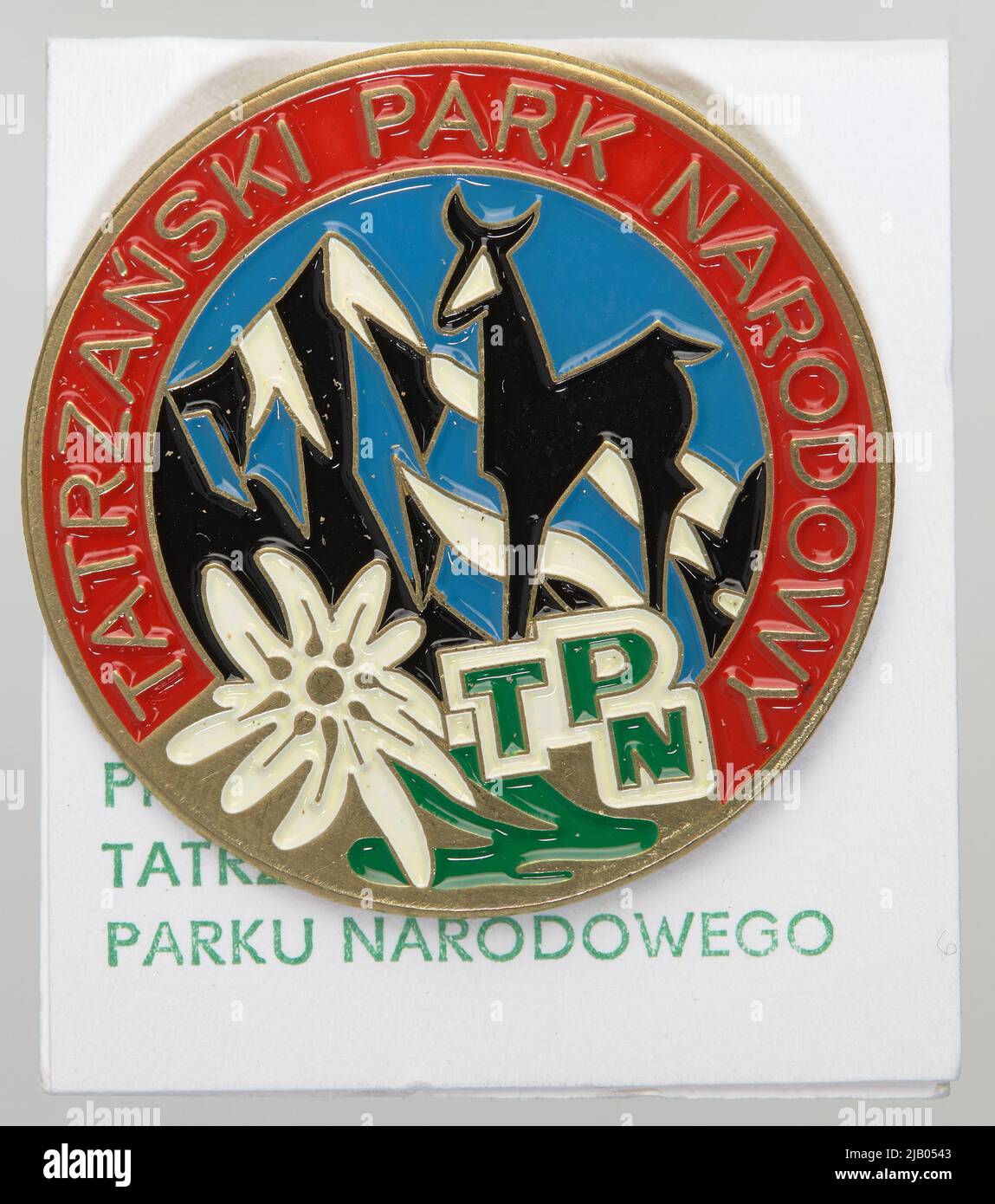 Pin Tatra National Park TPN P.P.H. Artmedal II Stock Photo - Alamy