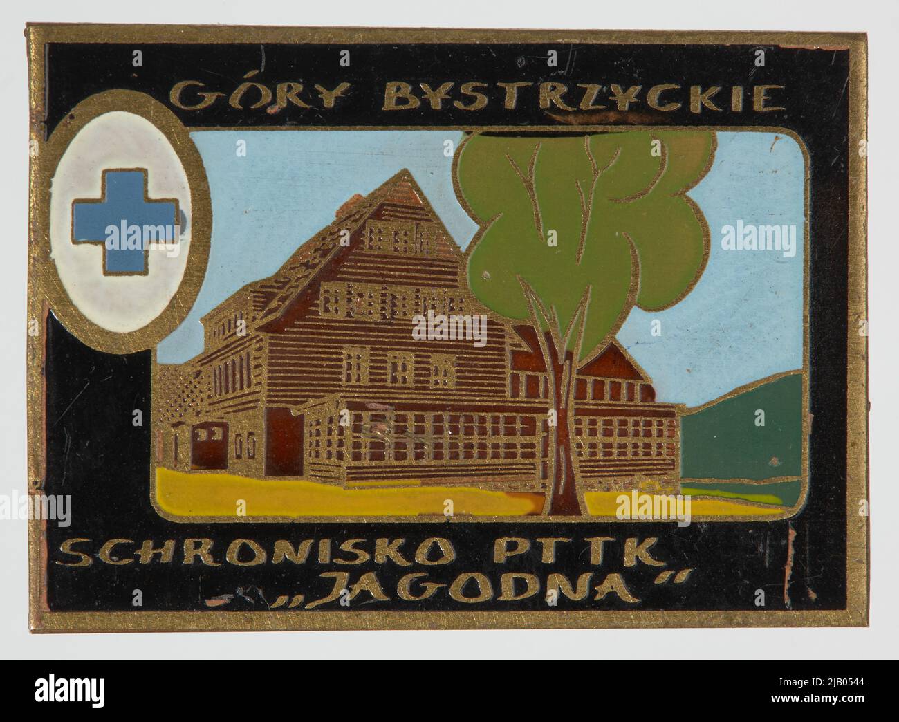 PTTK Jagodna shelter badge badge unknown label Stock Photo - Alamy