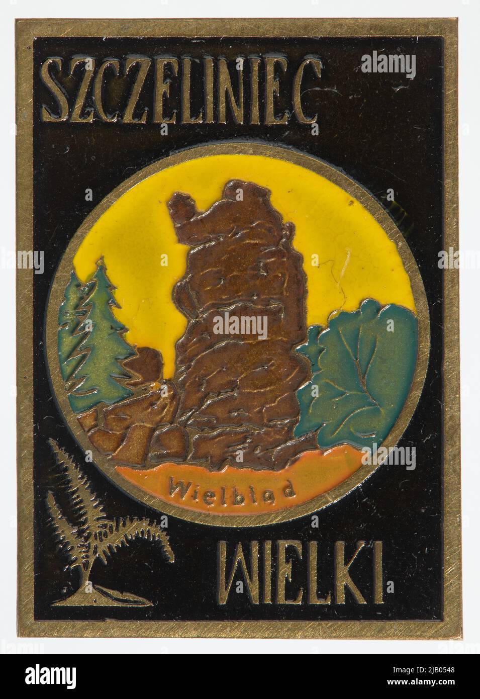 Tourist Badge Szczeliniec Wielki unknown label Stock Photo - Alamy
