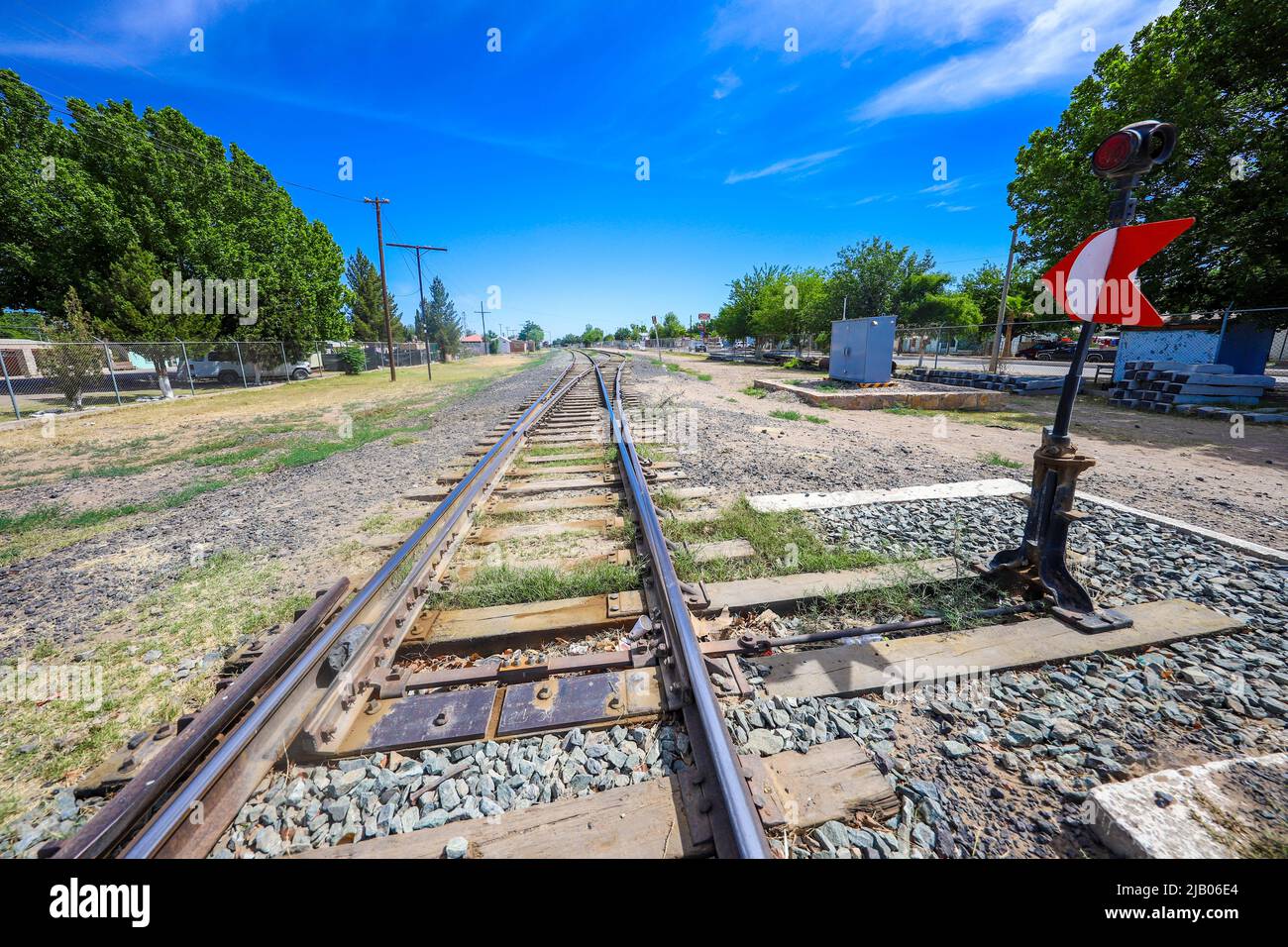 Railroad crossing on the train tracks or Level Crossings of Railroad ...