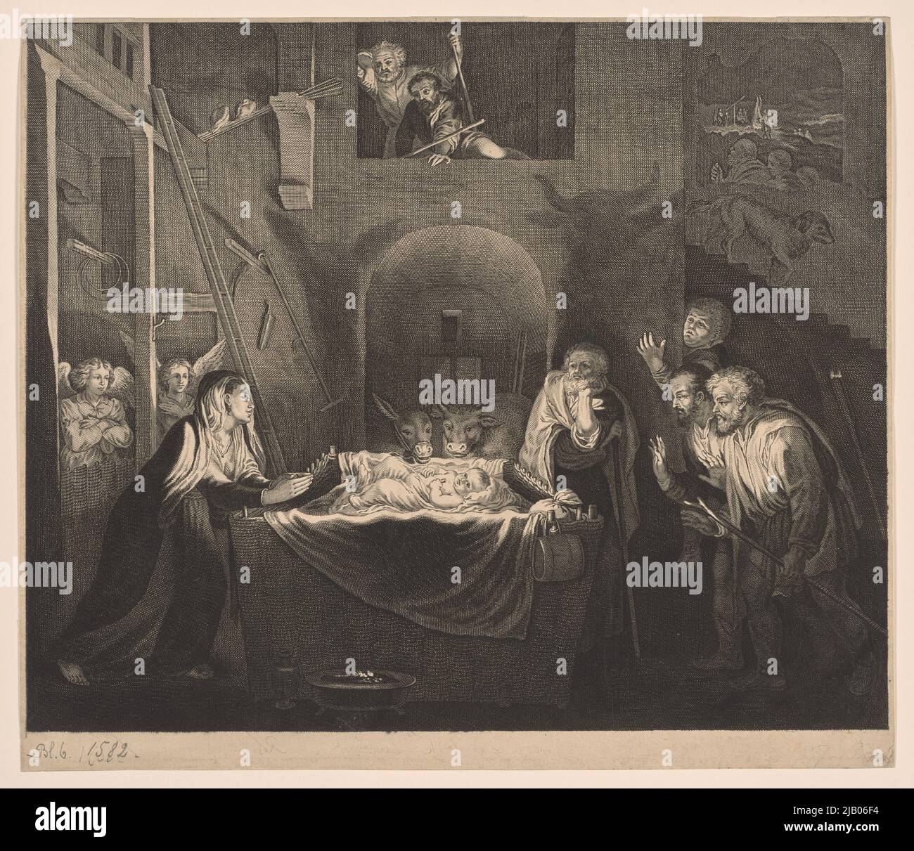 Adoration of the shepherds Falck, Jeremias (Ca 1610 1677), Veronese ...