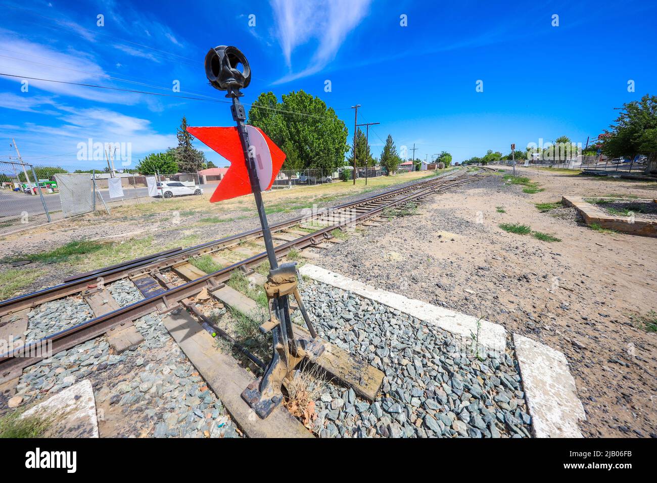 Railroad crossing on the train tracks or Level Crossings of Railroad ...