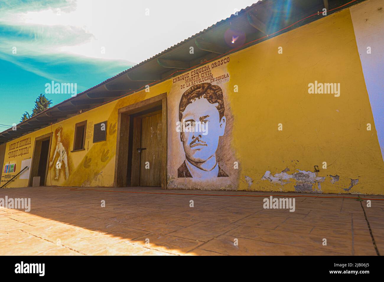 A Triceratops dinosaur sculpture at the museum in Esqueda, Mexico ...