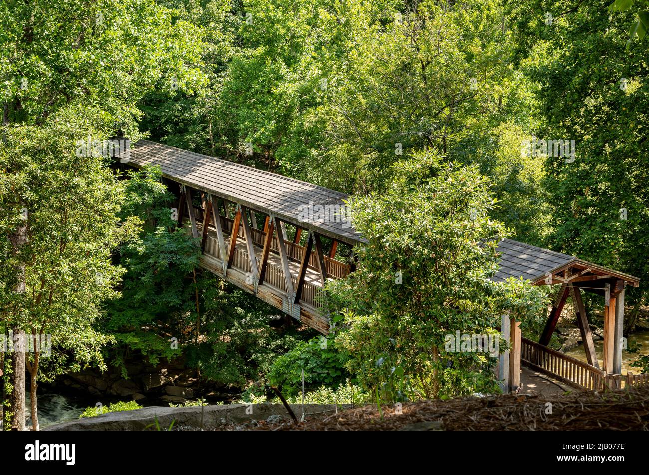Old Mill Park Bridge Stock Photo - Alamy