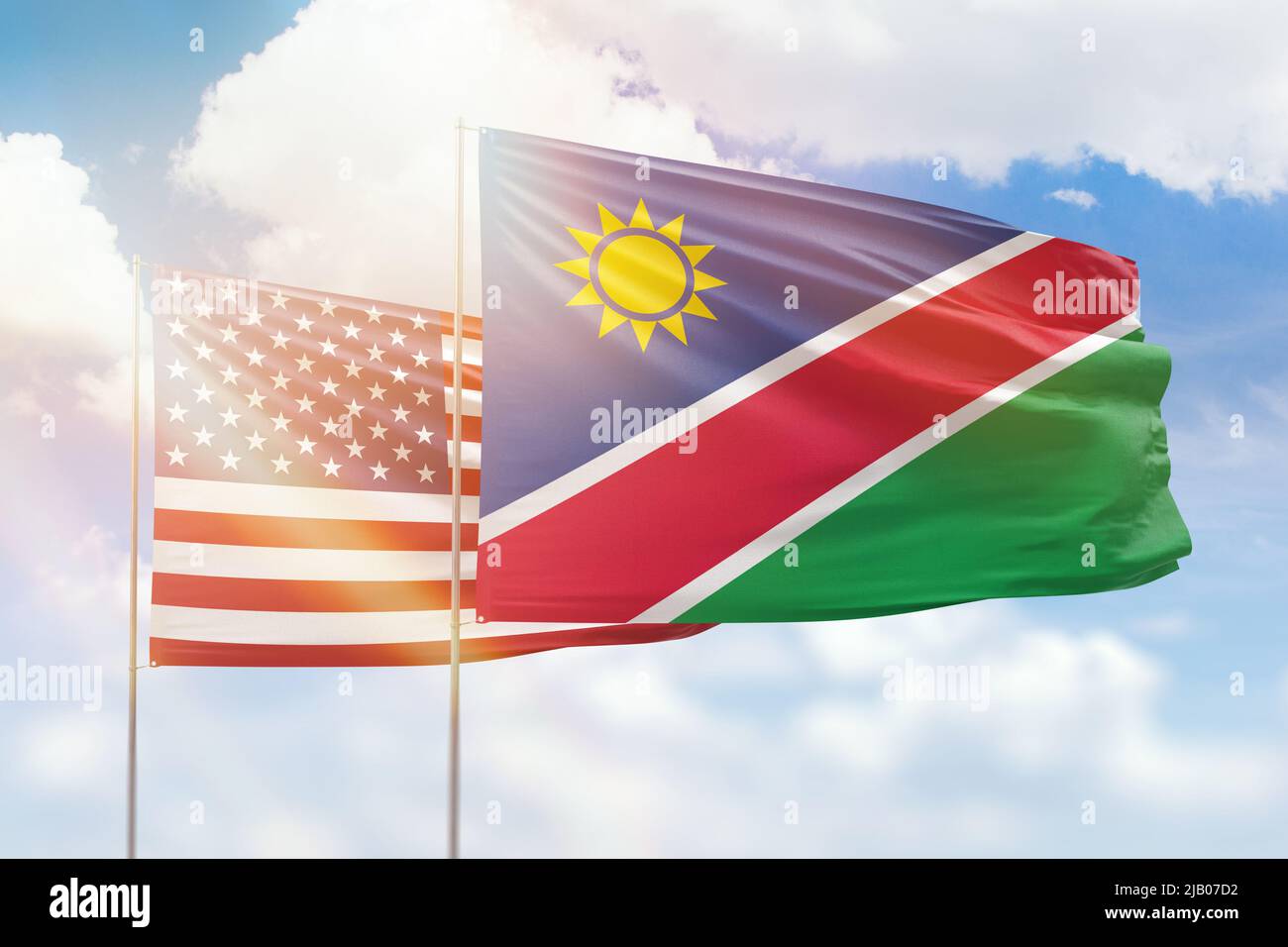 Usa and namibia flag hi-res stock photography and images - Alamy