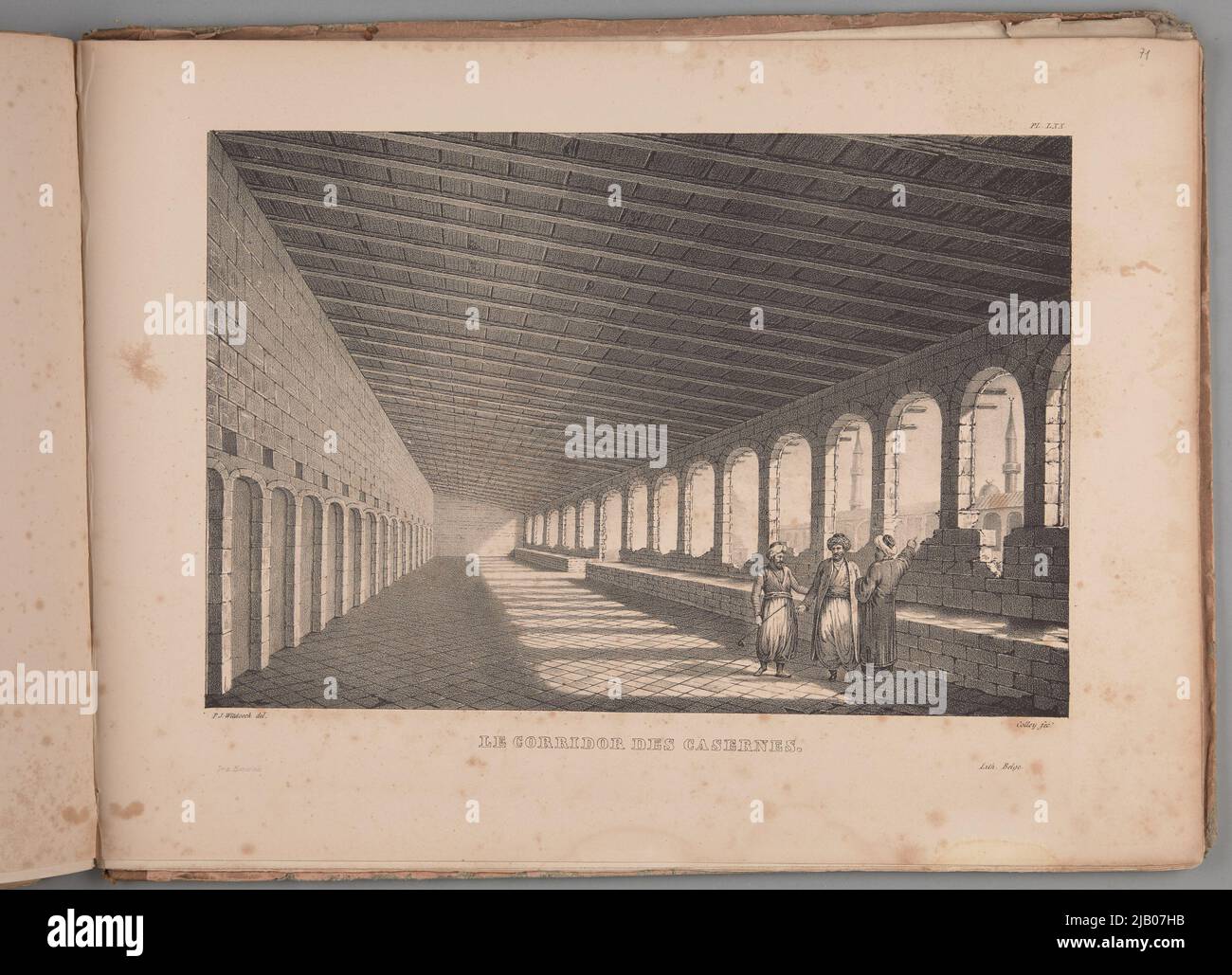 The Corridor of Barracks., W: Monumens de Rhodes Colley, Geoffrey ...