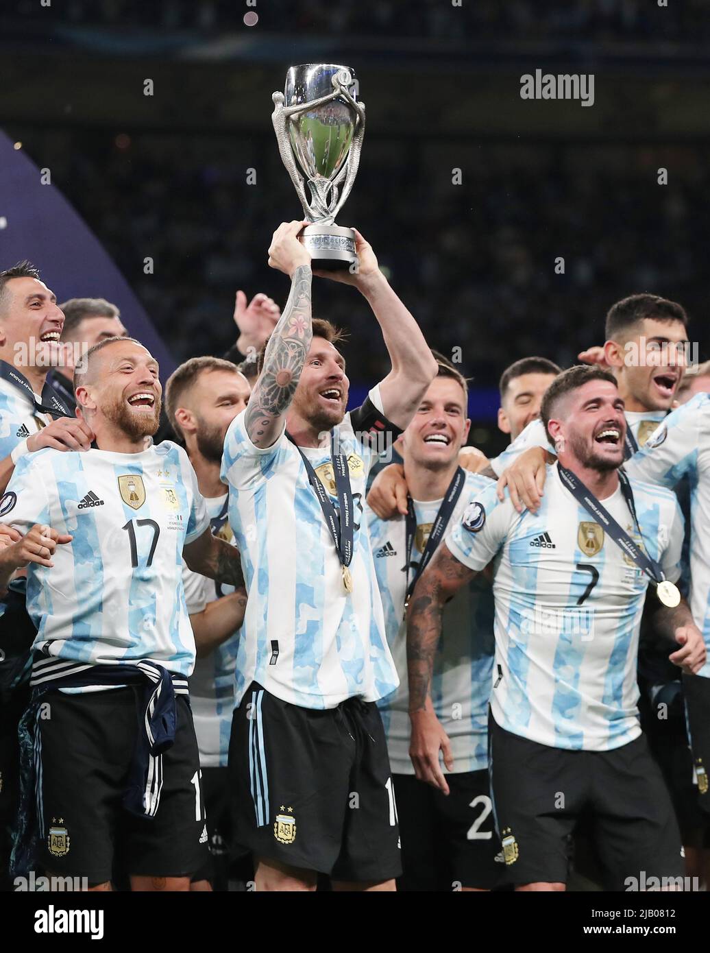 London, United Kingdom . 01st June, 2022. Lionel Messi of Argentina ...