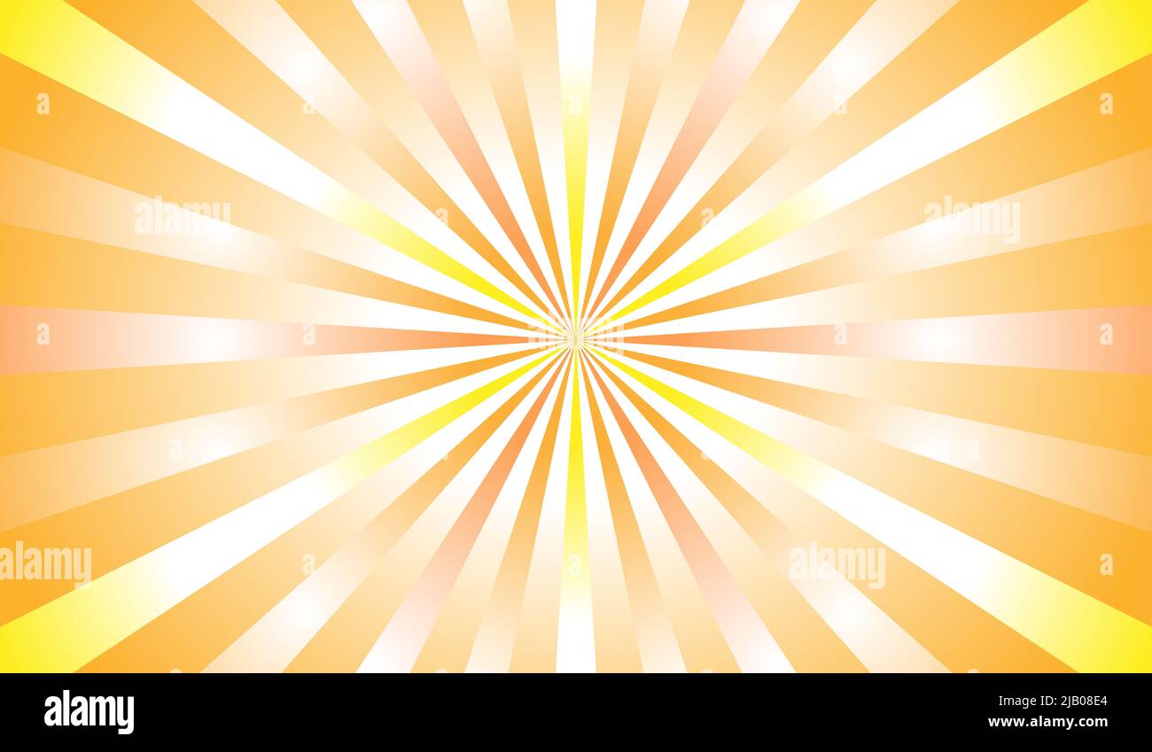 abstract orange yellow sun rays, retro styled sun burst pattern texture ...
