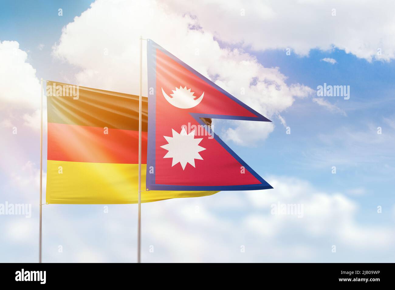 Nepal germany flag hi-res stock photography and images - Alamy
